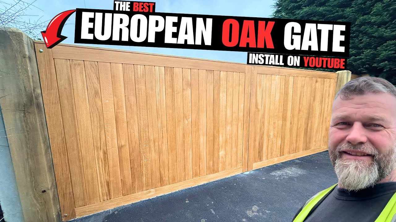 The BEST European Oak Gate Install On All Of YOUTUBE - YouTube