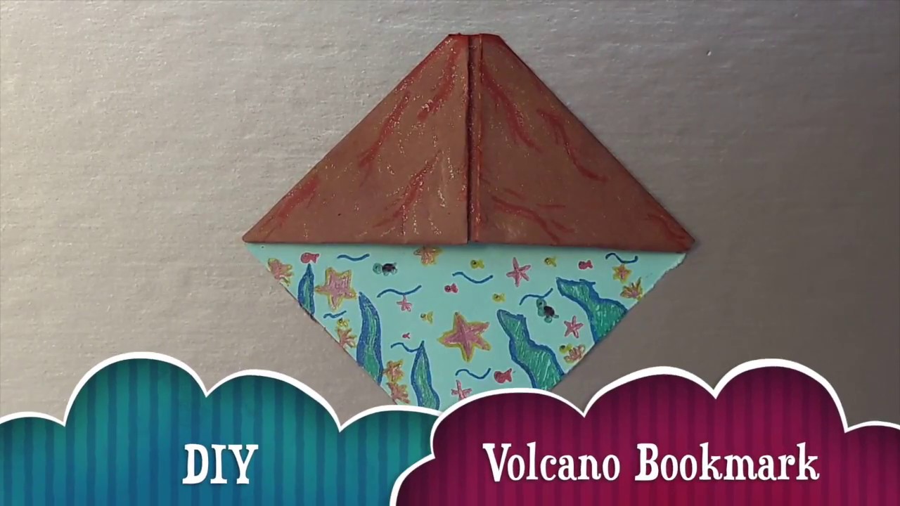 DIY Volcano Bookmark | Origami - YouTube