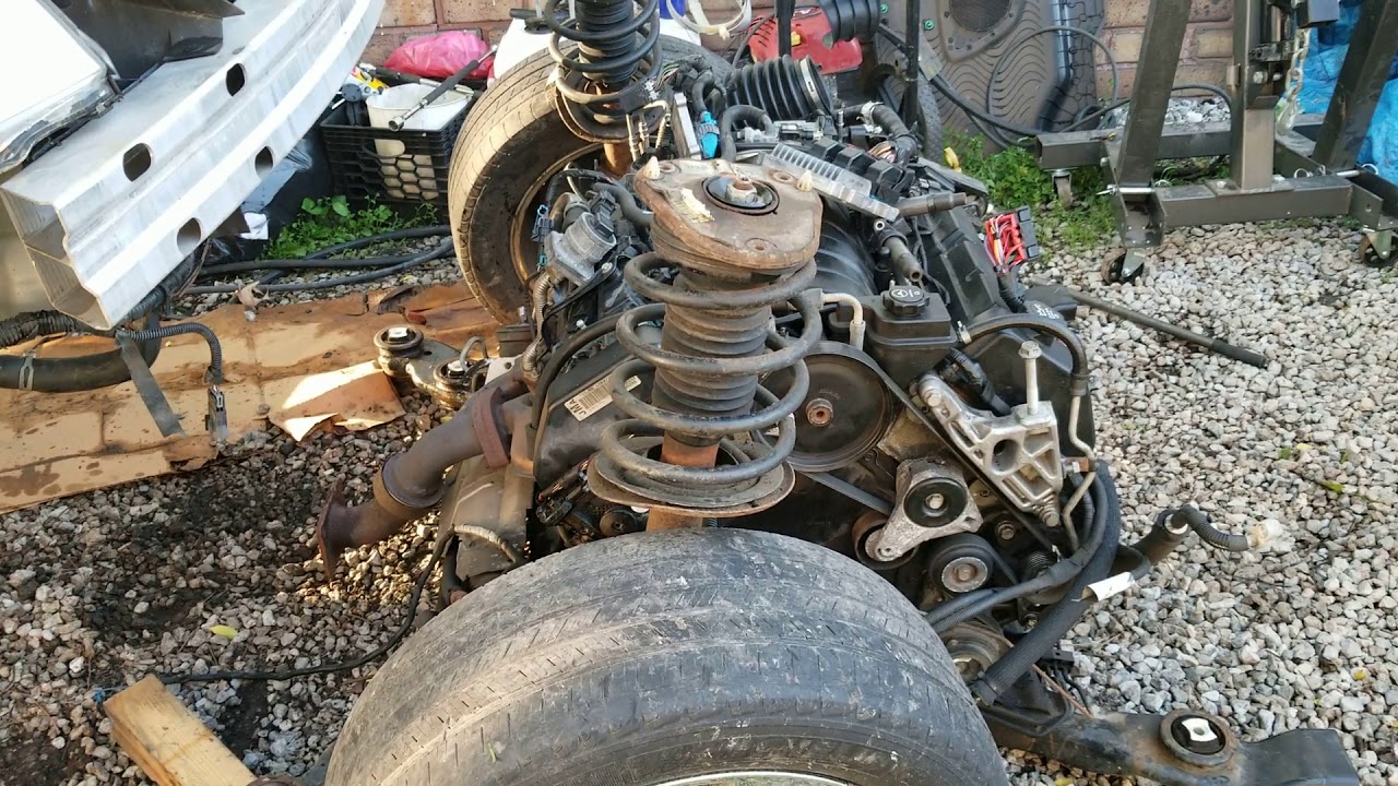 2006 Cadillac dts engine swap 06 03 18 pt3 - YouTube