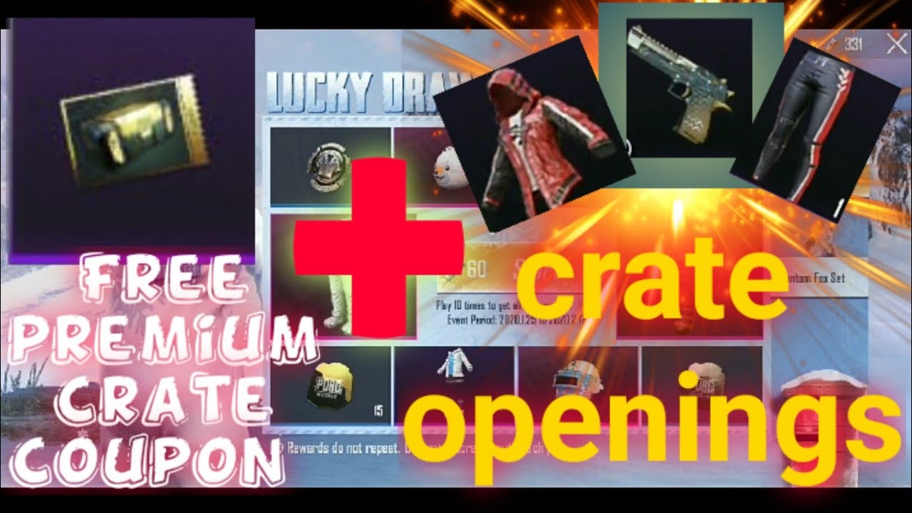 Free premium crate coupon || Supply crate openings 😬😬 || PUBG MOBILE ...