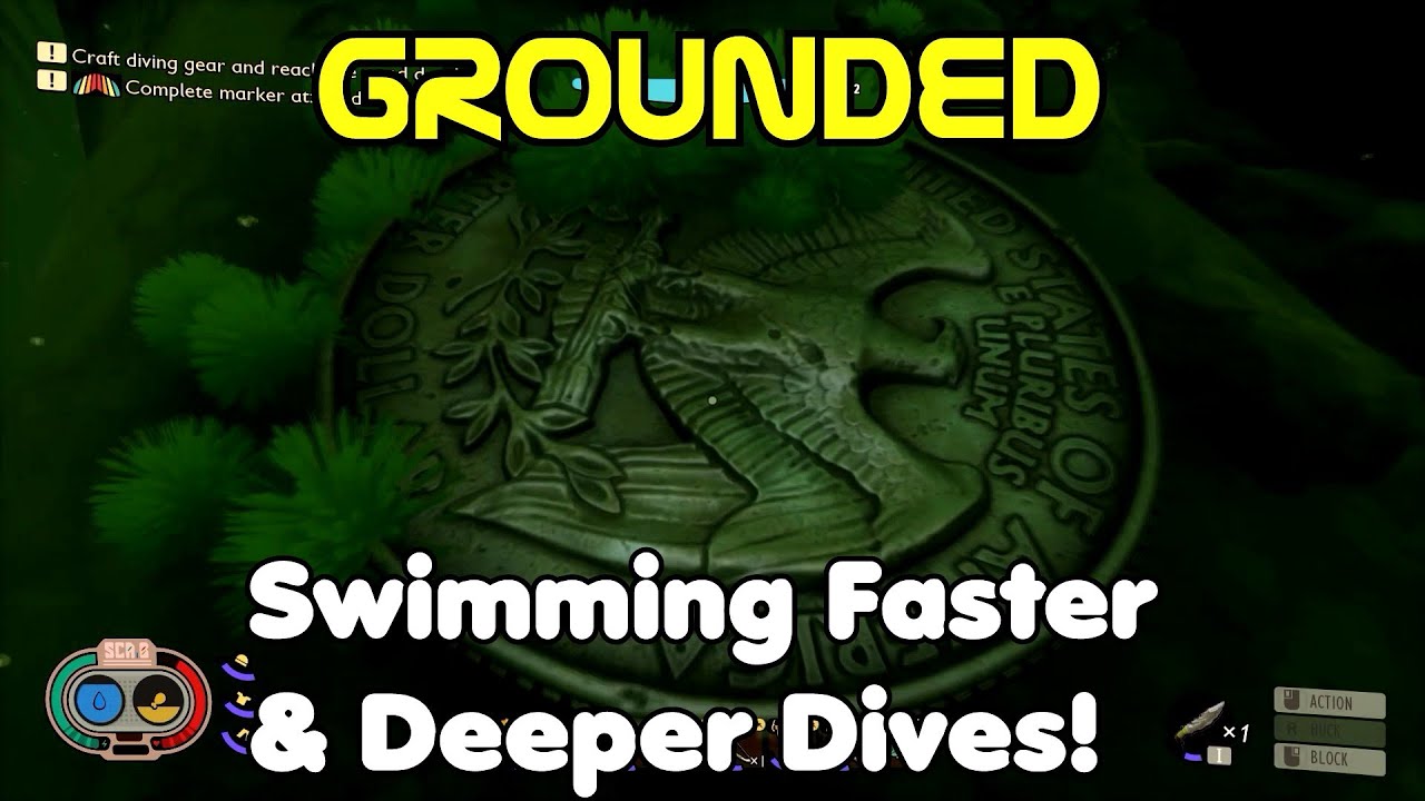 Swimming Faster & Deeper Dives! Grounded Gameplay S1-Ep13 - YouTube