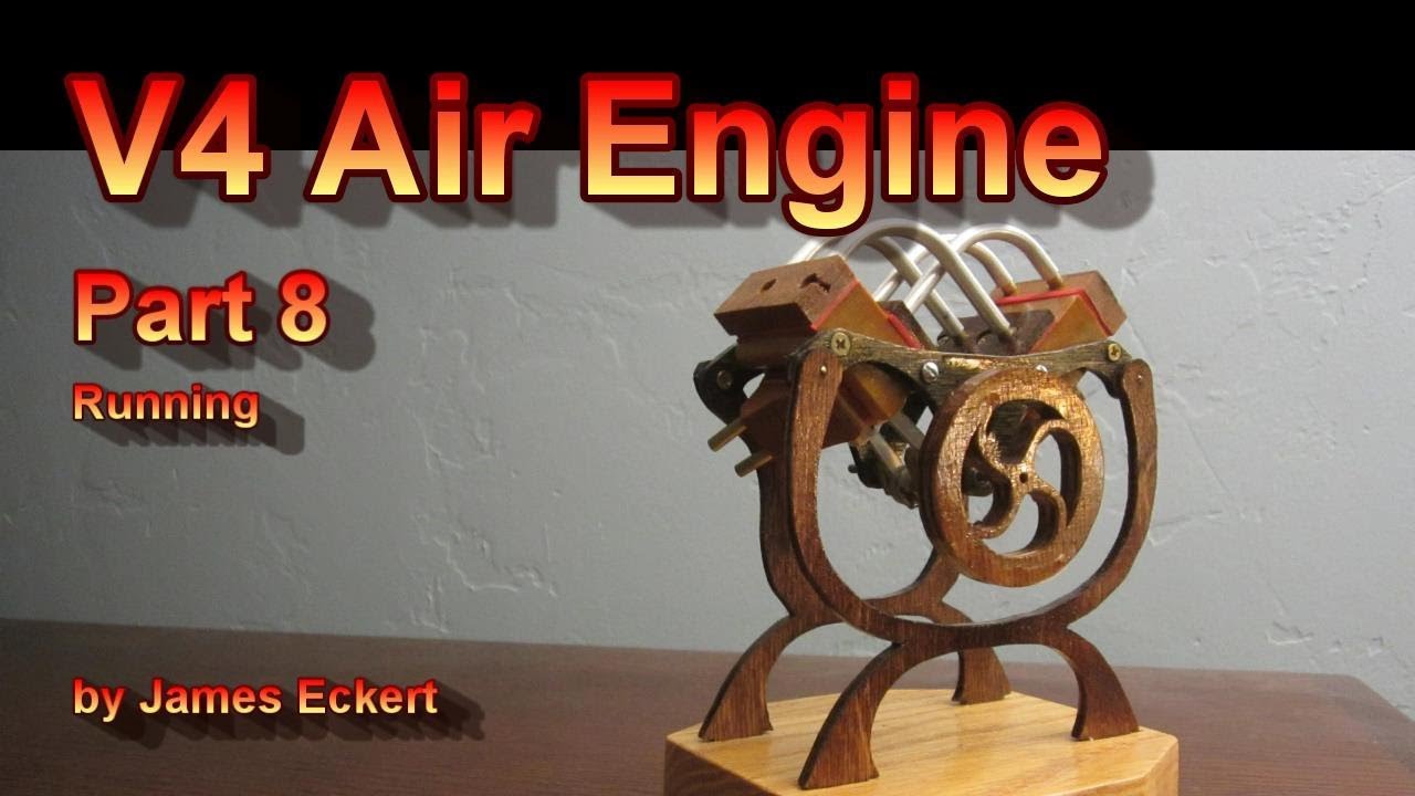 V4 Air Engine Part 7 Running - YouTube