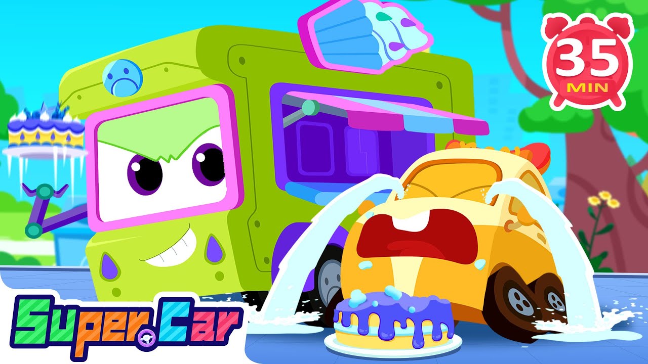 Cry Cry!😢Why Is the Food Truck So Sad?🍔 | Super Car to the Rescue!🚗💨 ...