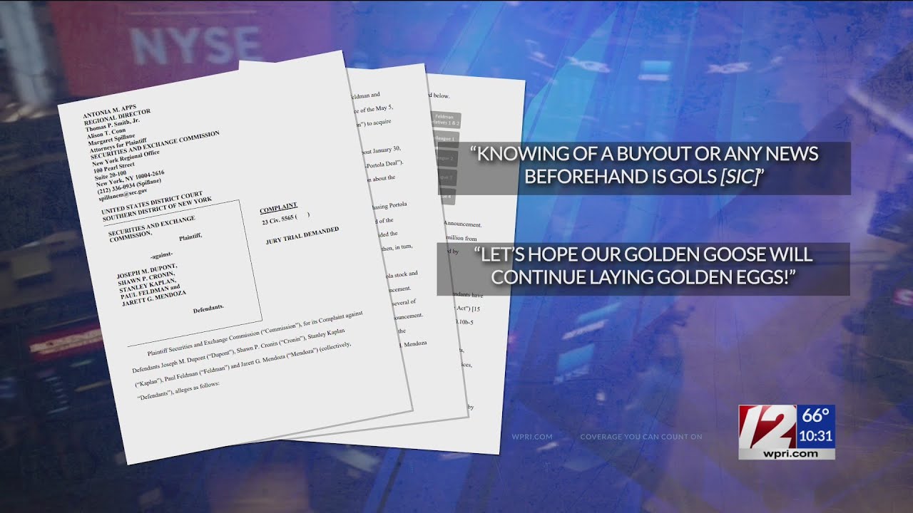 Dighton police chief, 4 others charged in unlawful trading scheme - YouTube