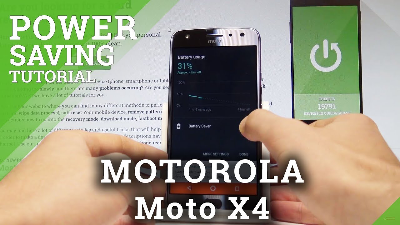 How to Enable Battery Saver on MOTOROLA Moto X4 - Power Saving Mode ...