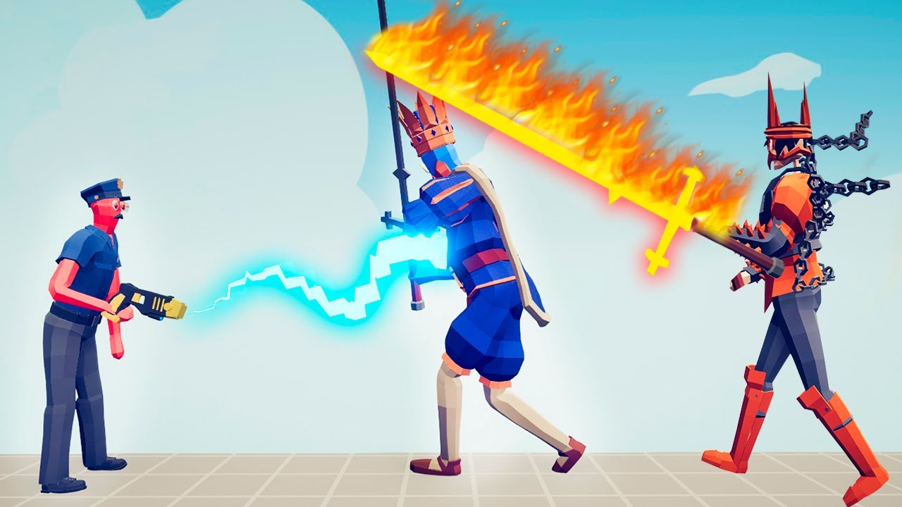 TASER + FLAMING SWORD vs EVERY UNIT | TABS Totally Accurate Battle ...