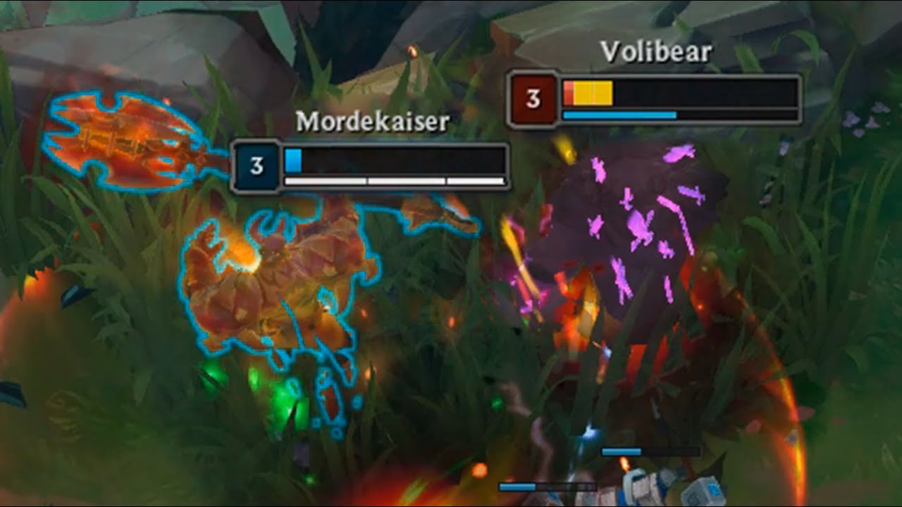Mordekaiser Vs Volibear At Lvl 3 12 12 Youtube