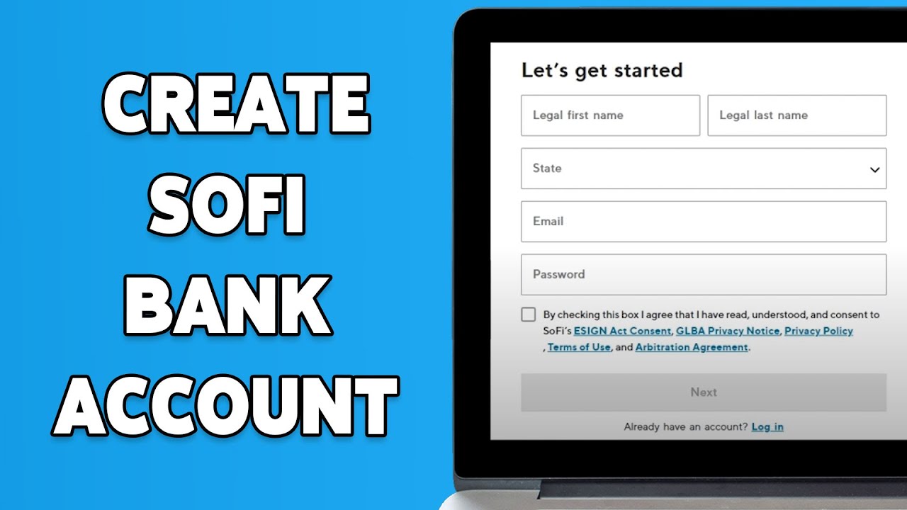 How To Create SoFi Bank Account 2024 | SoFi Bank Account Online Sign Up/Registration Tutorial ...