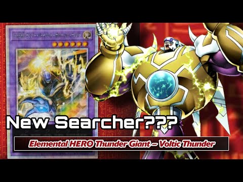 NEW SEARCHER? Elemental HERO Thunder Giant - Voltic Thunder - YouTube