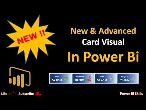 How to create the New Card Visual in Power Bi? Far more advanced than the old Card Visual. - YouTube