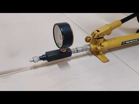 Enerpac P-80 Hand Pump with 4 Way Valve - YouTube