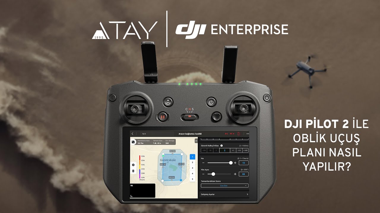DJI Pilot 2 ile Oblik Uçuş Planı Nasıl Yapılır? - YouTube