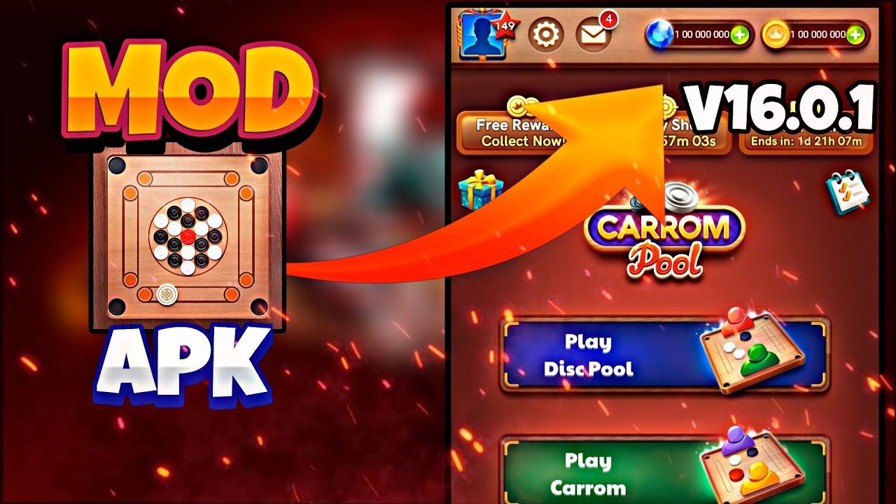 Carrom Pool Unlimited Coins Gems Mod Apk Hack V16.0.1 Latest Version ...
