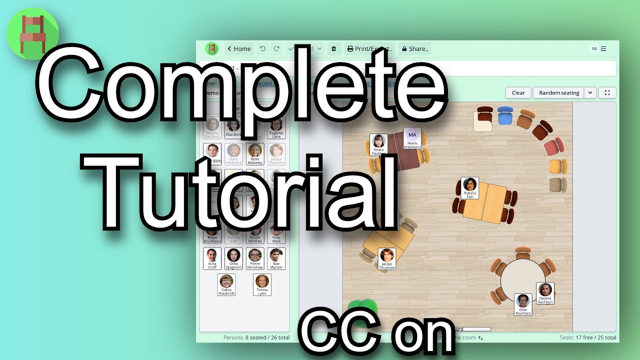 Seating Chart Maker: Complete Tutorial (Turn on CC for extra info ...