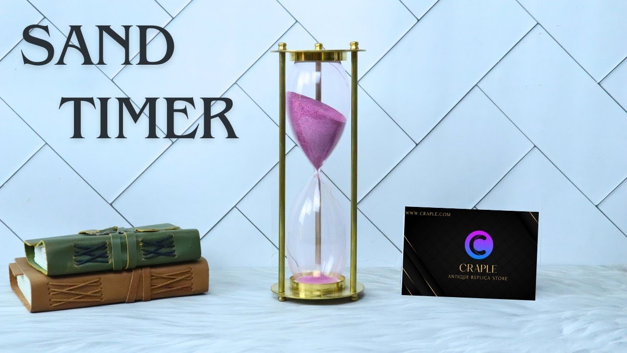 Golden Brass “Old Sand Watch 1818” – Vintage Maritime Hourglass 🎁 - YouTube