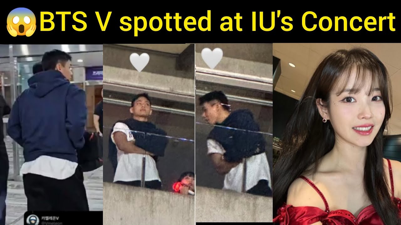 BTS V attended IU concert, BTS V video, Taehyung iu concert, bts #bts # ...
