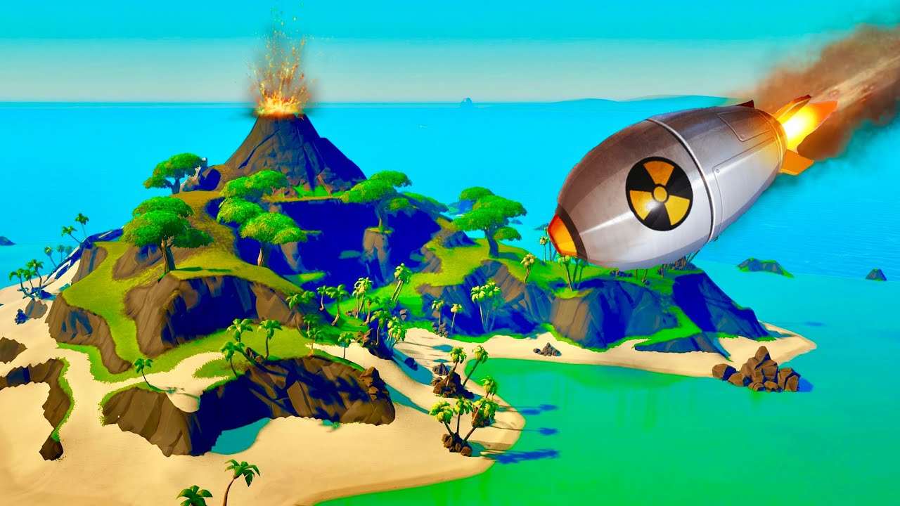 TIRAMOS UNA BOMBA NUCLEAR EN FORTNITE 😱 - YouTube