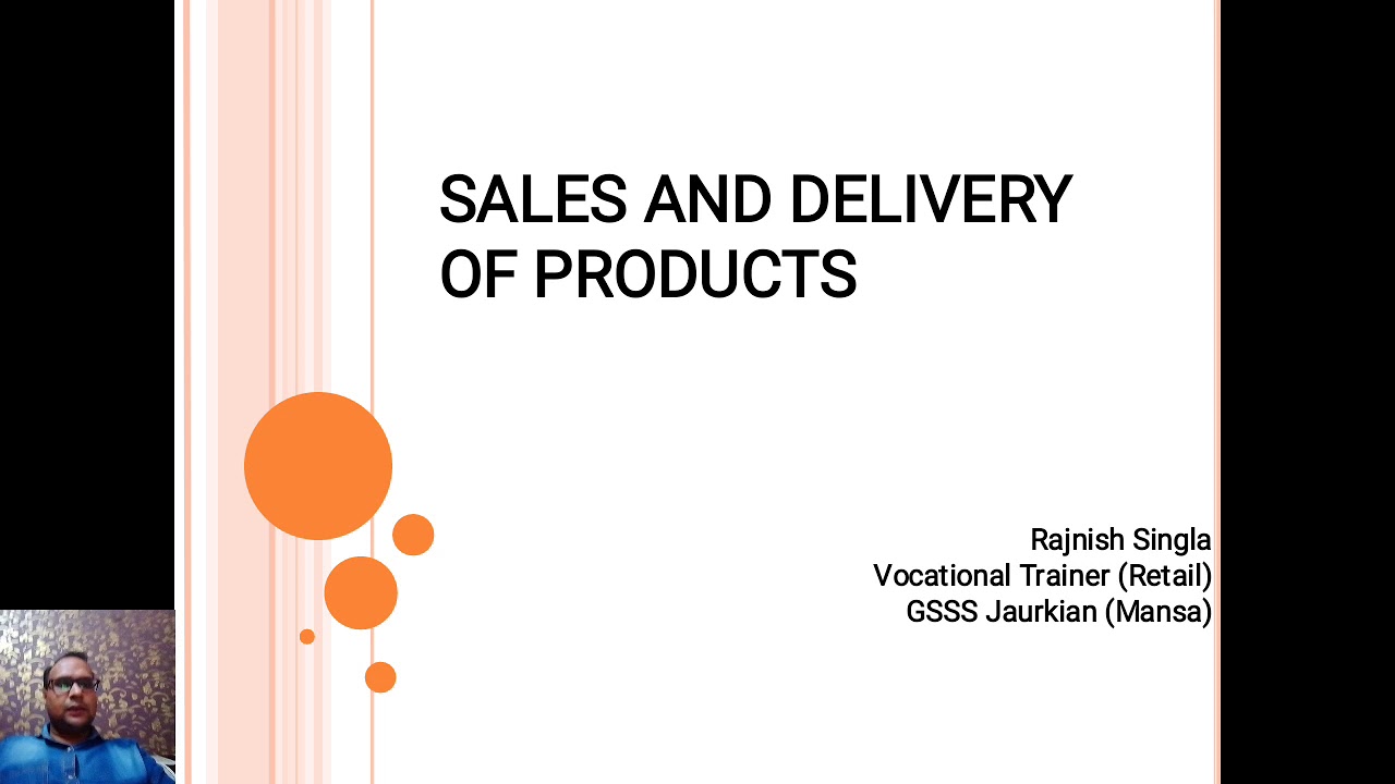 a presentation on sales and delivery of products - YouTube