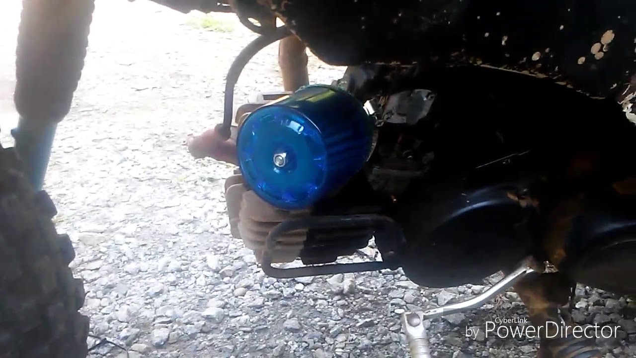 CUSTOM Yamaha bw80 open air filter - YouTube