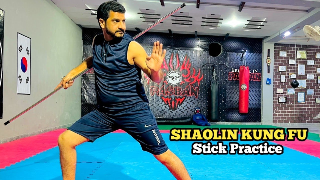 Shaolin Kung Fu Stick Practice || Stick skills By Master Jahanzaib Ali ...