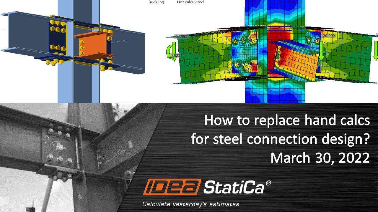How to replace hand calcs for steel connection design? - YouTube