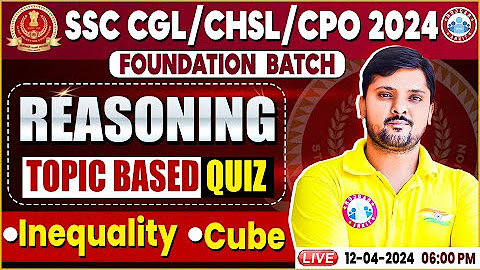 SSC CGL & CHSL 2024 Foundation Batch Reasoning Class by Rohit Sir - YouTube