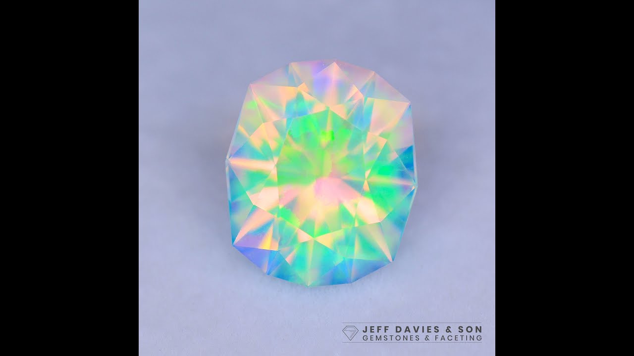 3.22ct Gilson Lab Opal - resin free - YouTube