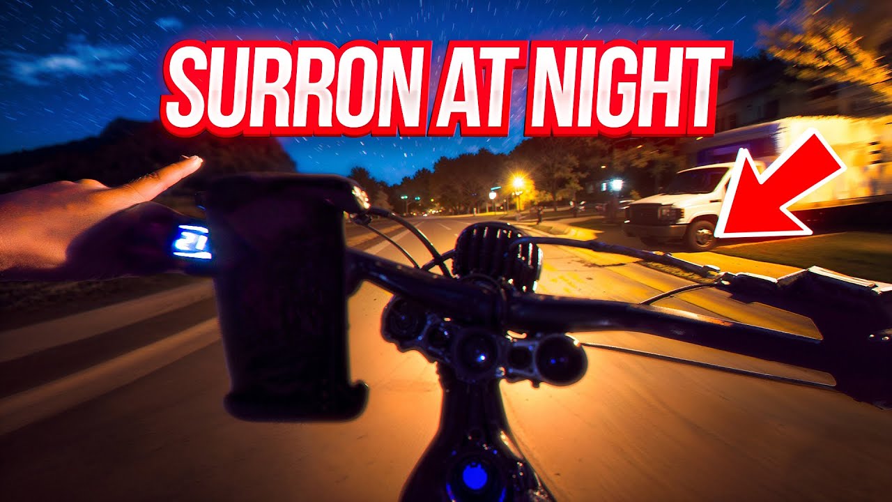I took my SURRON out at Night - YouTube