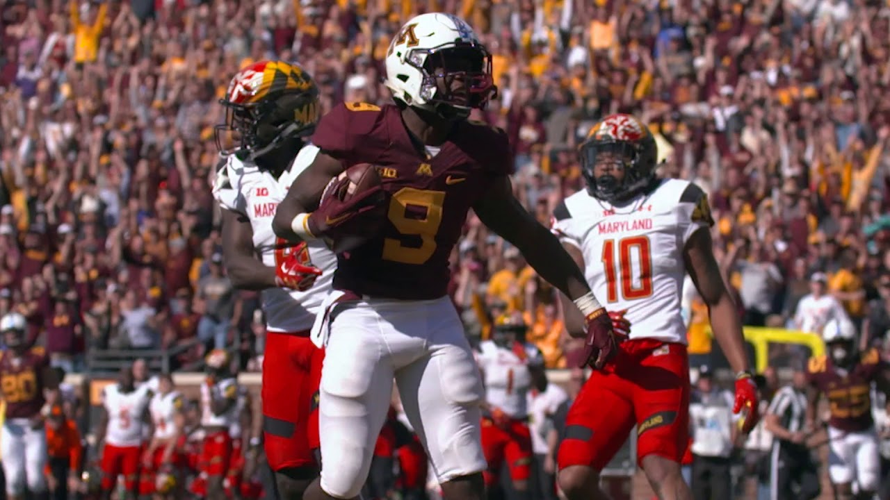 Gopher WR Eric Carter Makes Incredible Catch vs. Maryland (Sept. 30 ...