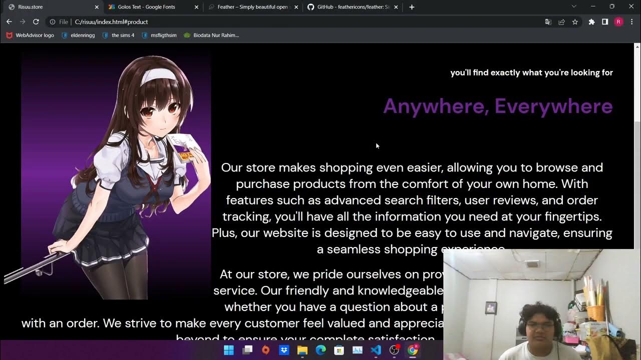 TUGAS PEMWEB 1 | Membuat Web sederhana menggunakan HTML dan CSS - YouTube