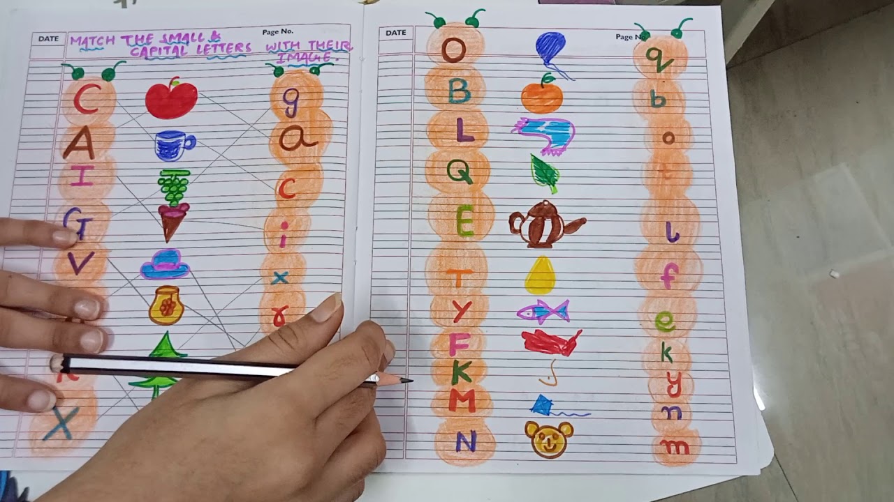 TRPS NURSERY ENGLISH WORKSHEETS - YouTube