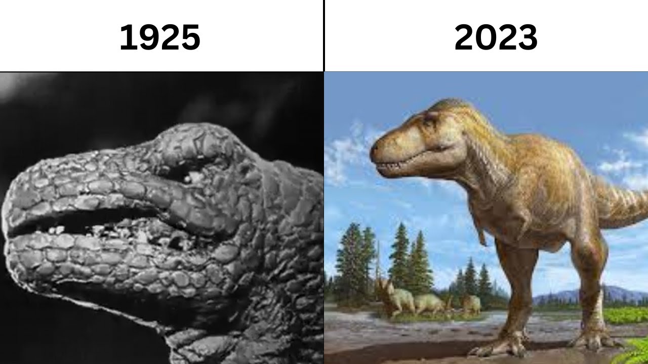 Depiction of the Tyrannosaurus Rex | 1925 vs. 2023 - YouTube