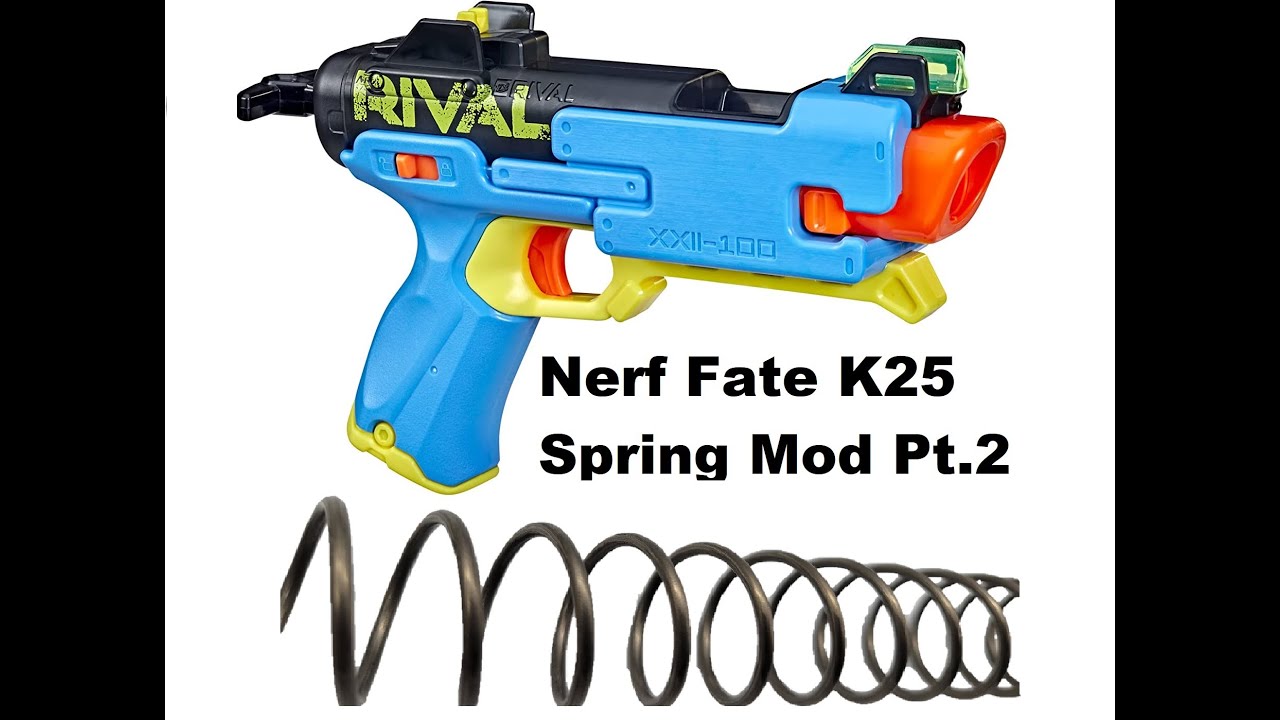 Nerf Rival Fate Blaster K25 Spring Mod Pt 2 - Revisiting The Guts ...