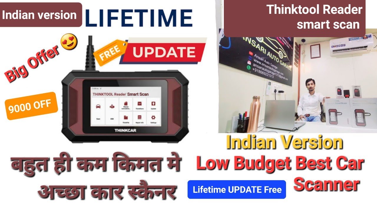 Big Offer Thinkcar Thinktool Reader Smart Scan Indian Version Lifetime UPDATE Free With Bs6 ...