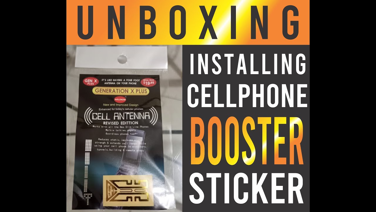 Cellphone Booster Sticker - Effective ba papam? - YouTube
