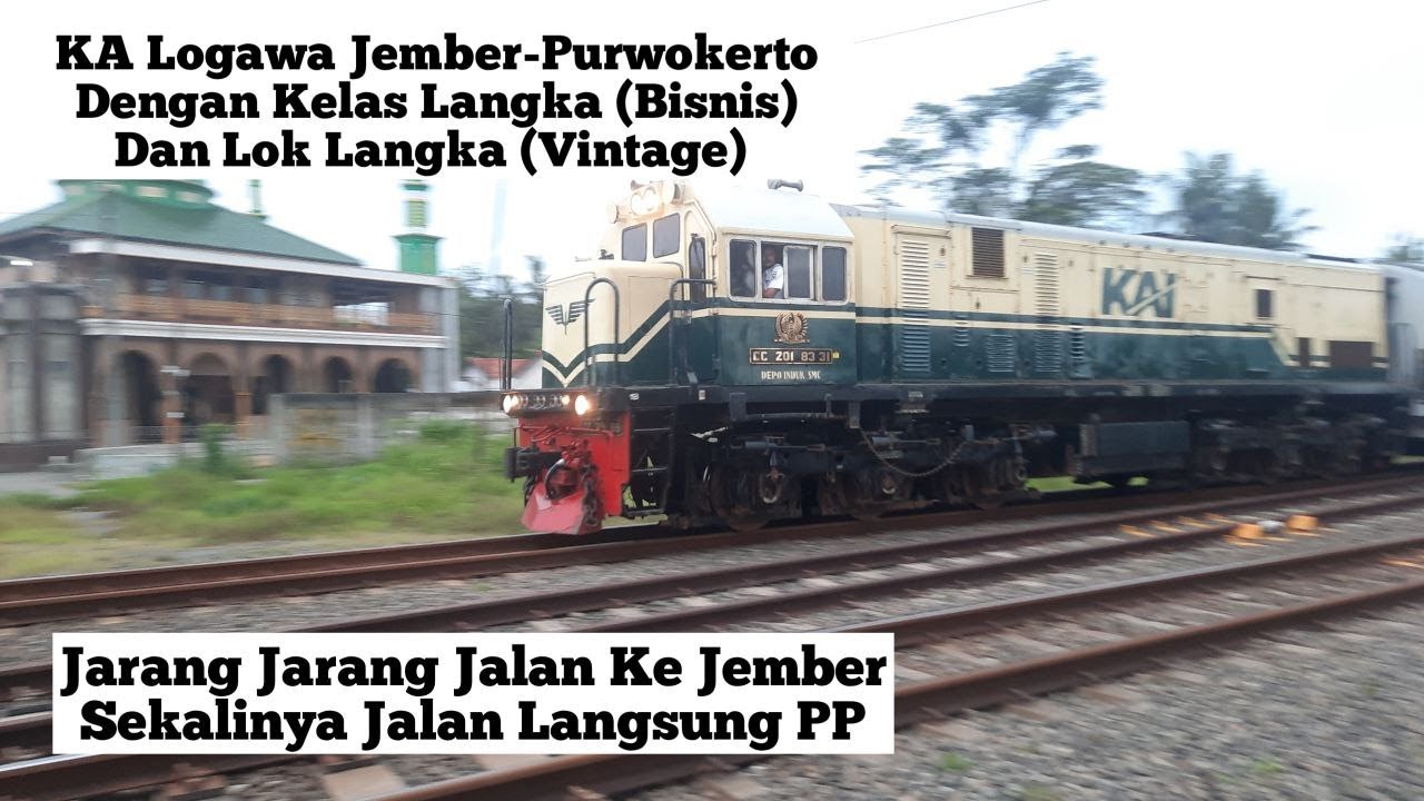 THE LEGEND IN ACTION..!! LOK VINTAGE FEAT KERETA API LOGAWA STASIUN ...