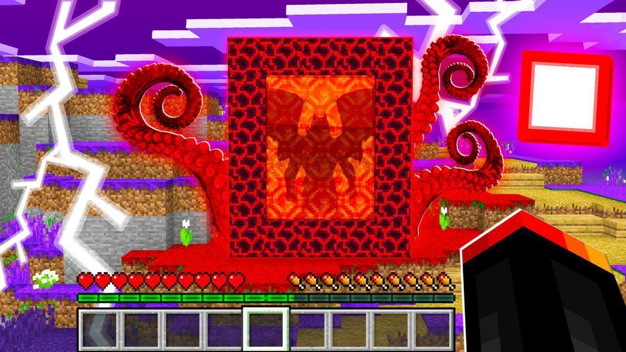 So I entered the DEMONIC Portal in Minecraft... alone - YouTube