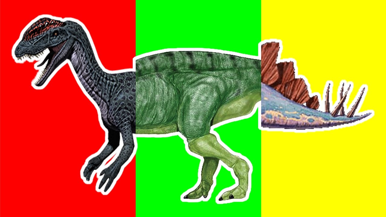 Wrong Heads Dinosaurs Match Up Game Dilophosaurus Stegosaurus ...