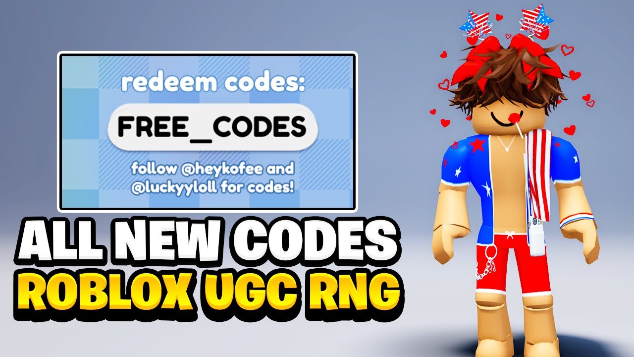 ALL NEW WORKING UGC RNG CODES IN JULY 2025 | Roblox UGC RNG Codes 2025 ...
