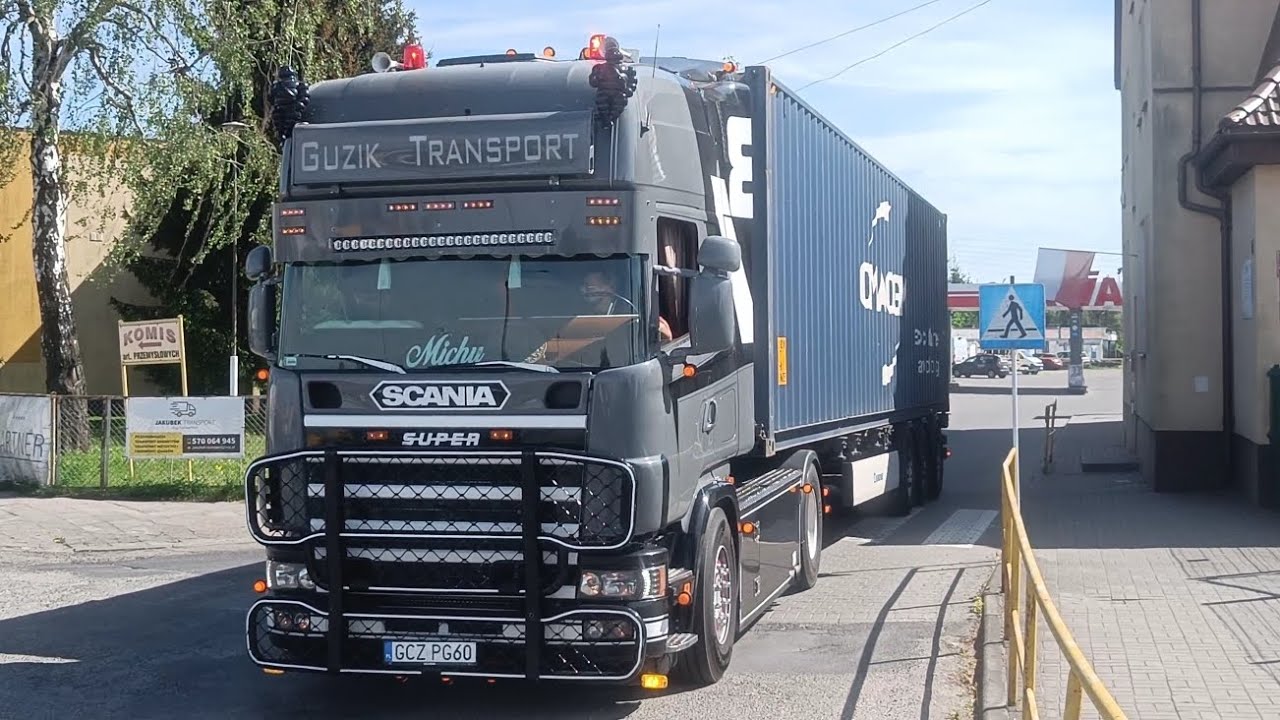 Loud Scania 164L 620 V8 Guzik Transport, Open pipe, interior / Wałcz ...
