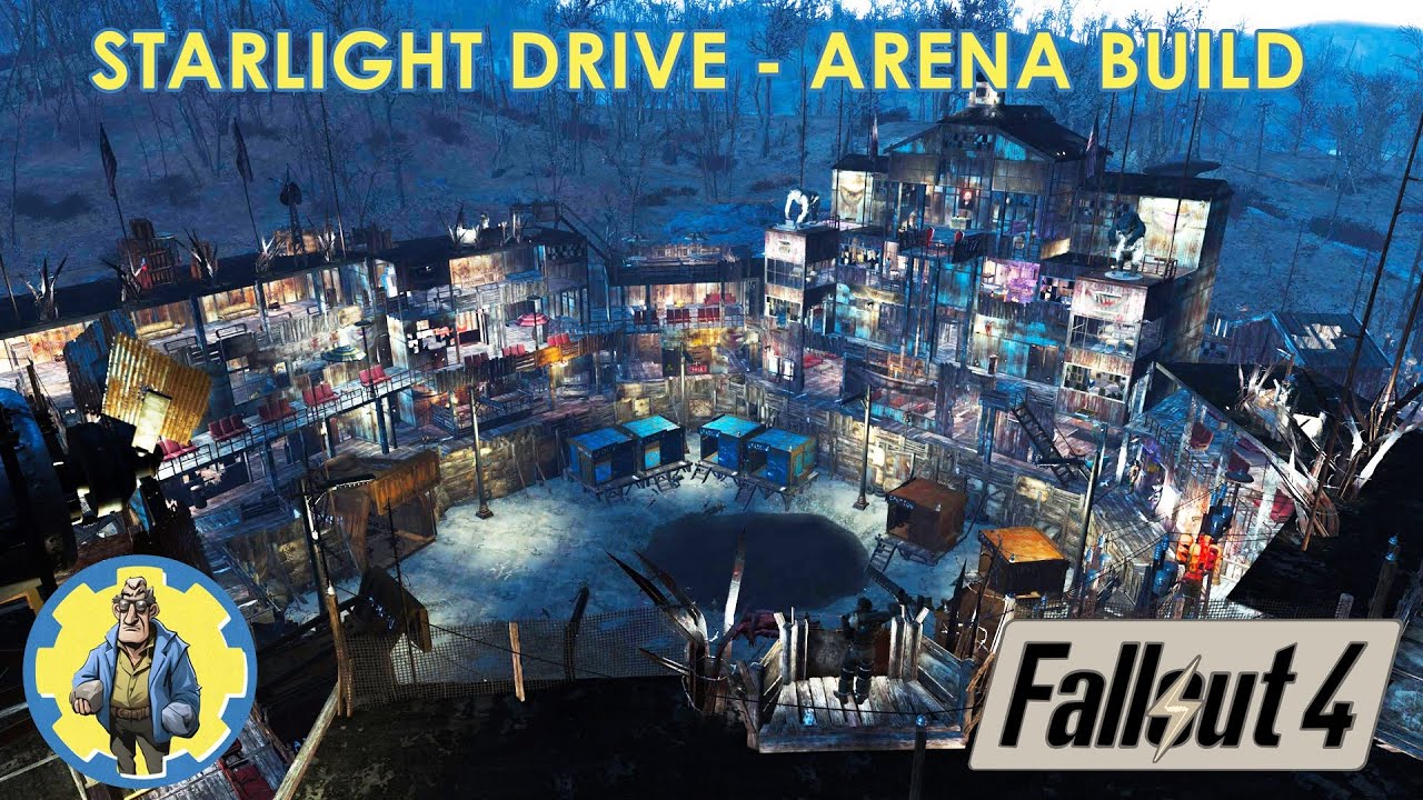 Fallout 4 - Starlight Drive Battle Arena NO BUILD MODS - YouTube