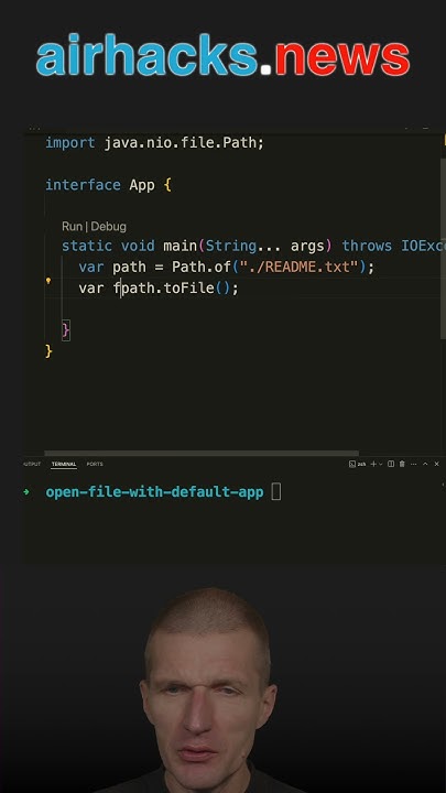 Open A File With Default App Java Shorts Coding Airhacks Youtube