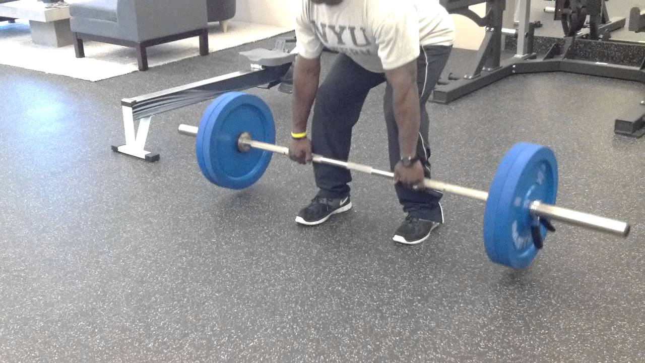 Staggered stance deadlift - YouTube