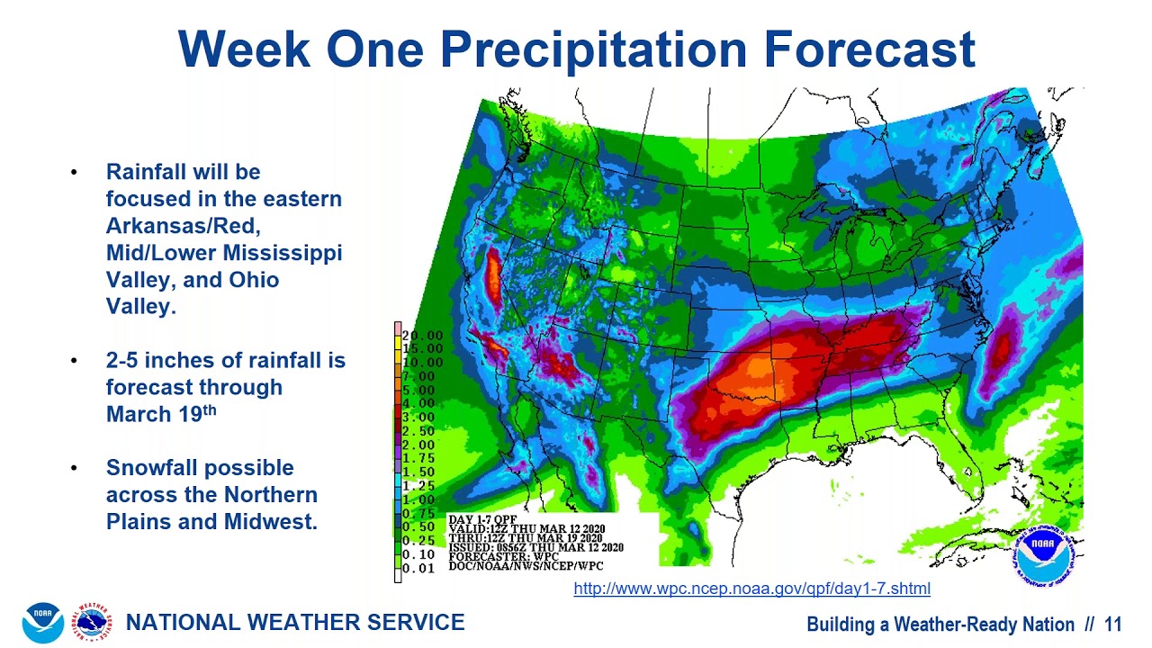March 12, 2020 NWS Spring Hydrologic Outlook Webinar for Partners - YouTube