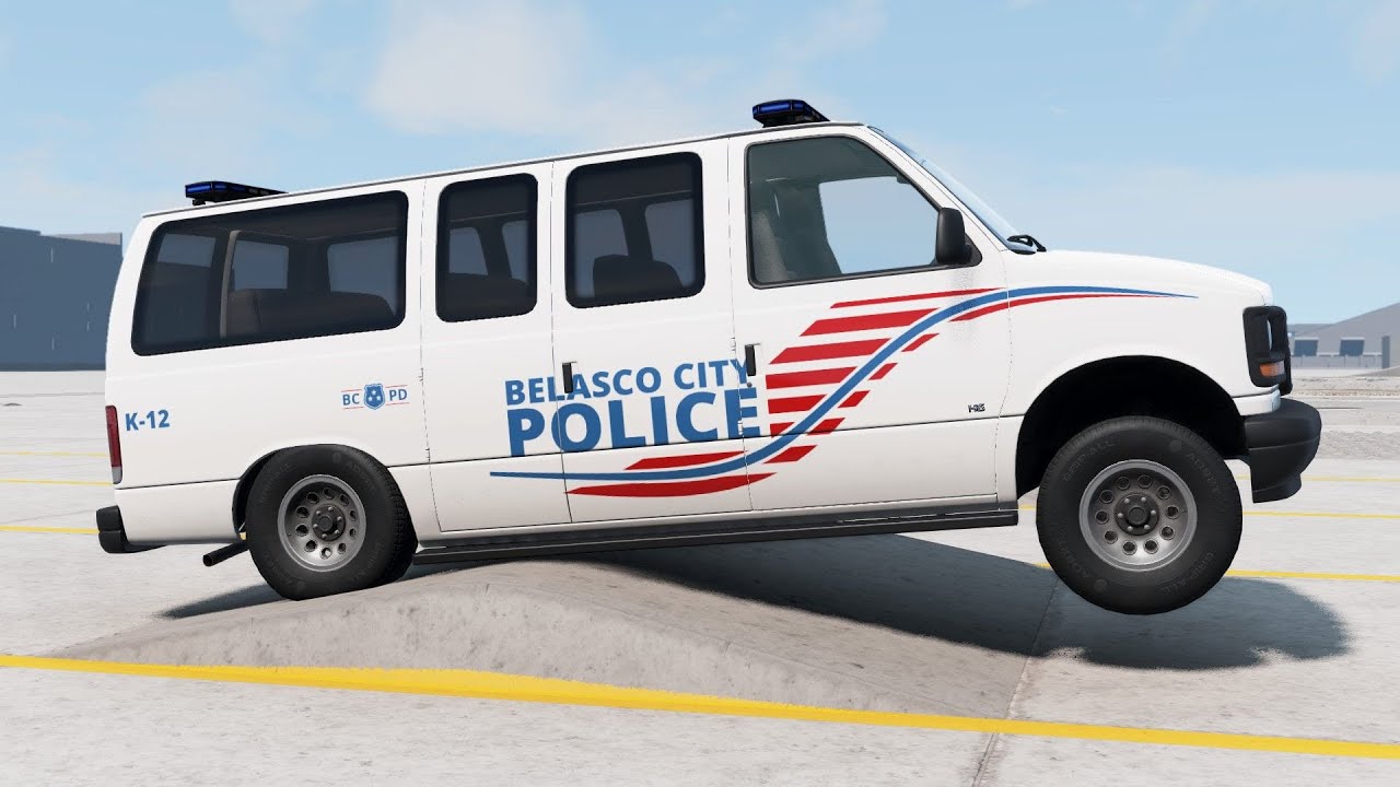 BeamNG Drive - Police Transport Van Suspension Test | Logitech G29 ...