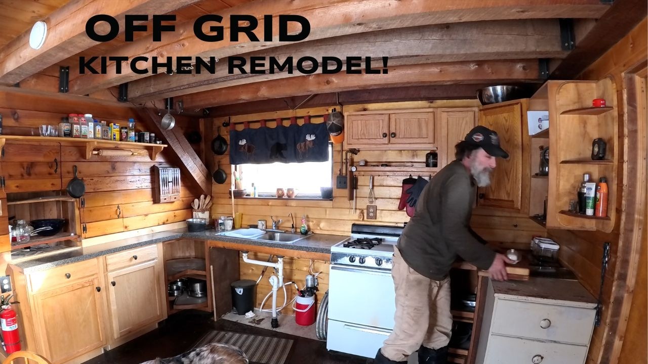DIY Off Grid Kitchen Remodel | Cabin Kitchen Upgrade - YouTube