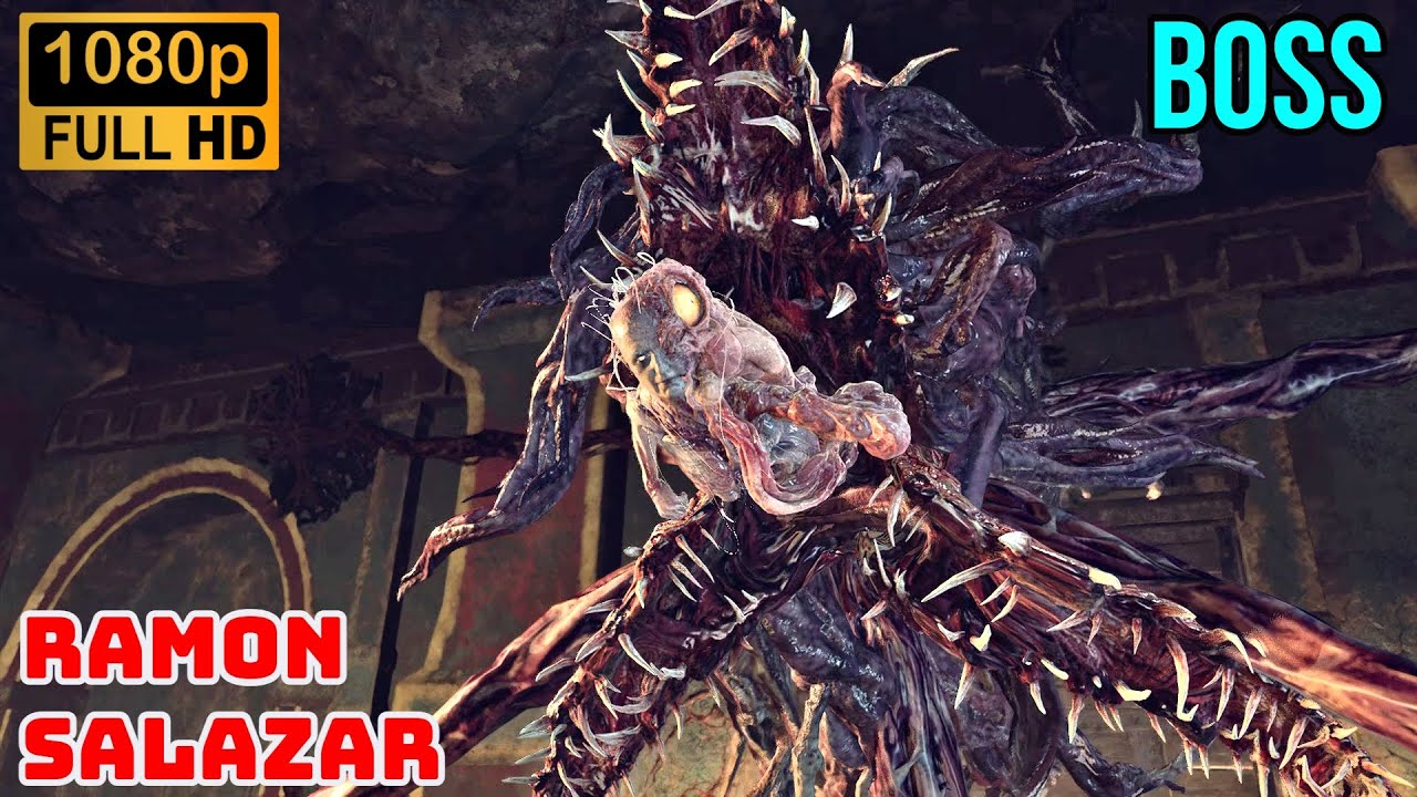 Resident Evil 4 Remake Ramon Salazar Boss Fight ( 1080P 60fps ) - YouTube