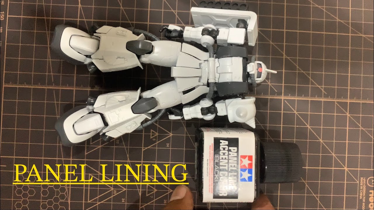Panel Lining Gunpla | Gundam | Zaku - YouTube