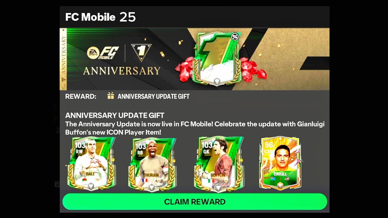 FREE REWARD ANNIVERSARY GIFT & FC MOBILE 25 NEW UPDATE - YouTube