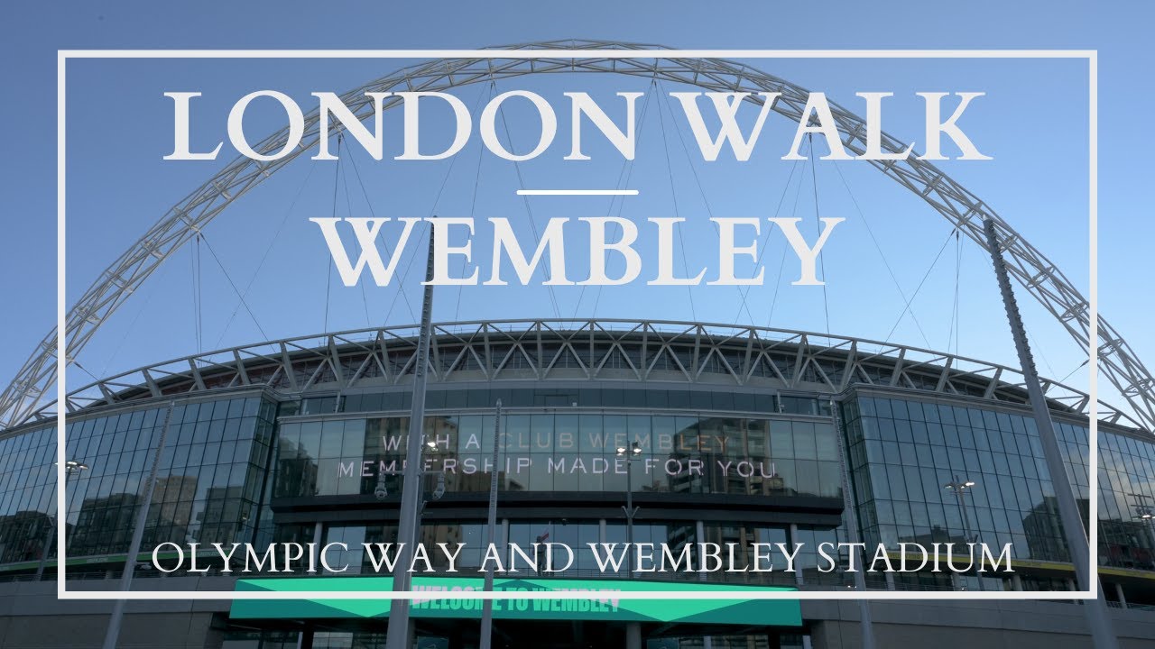 London Walk - Wembley Stadium and Olympic Way - 4K - YouTube